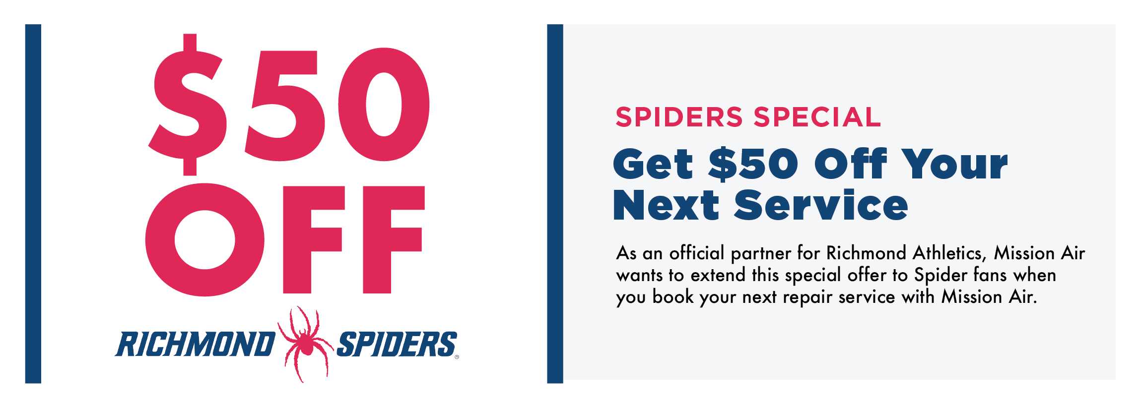 Proud Richmond Spiders Partner - Mission Air